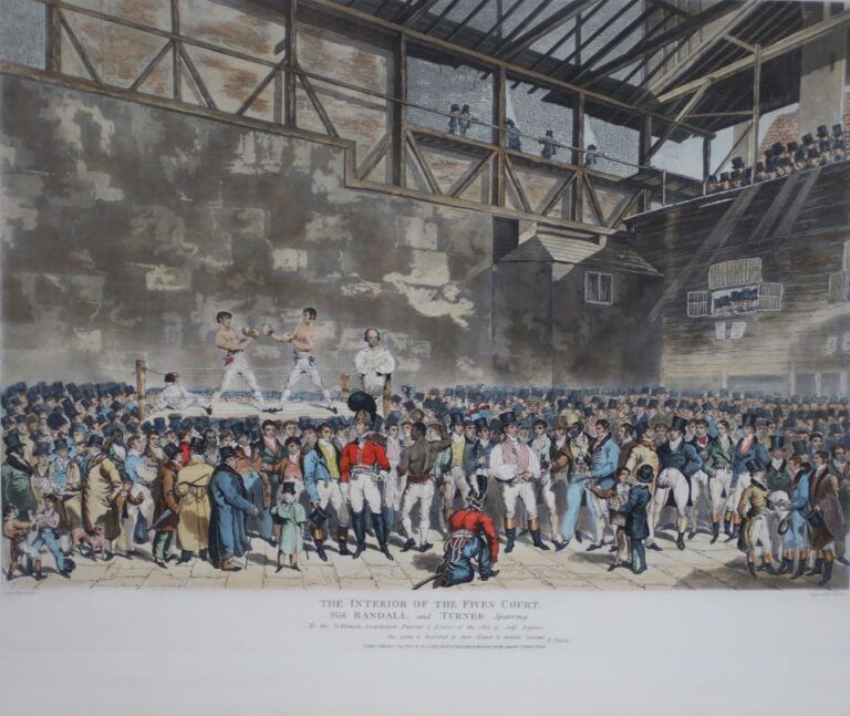 The Interior of Fives Court - Randall & Turner Sparring - T Blake ...